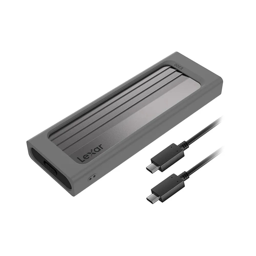 Lexar E300 M.2 NVMe SSD Enclosure Adapter, USB 3.2 Gen 2 (10Gbps ...