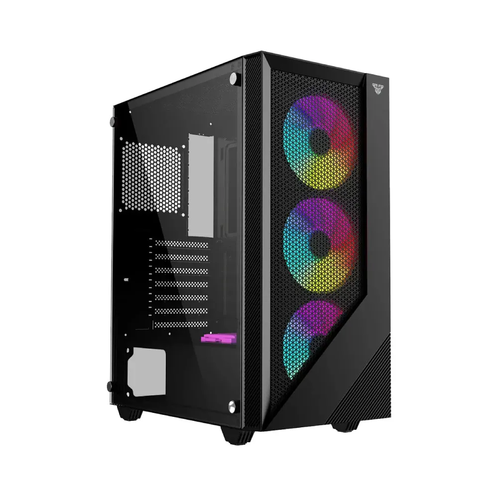 Fantech AERO Lite 1 CG77 Tempered Glass PC Gaming Case Temper, Middle ...