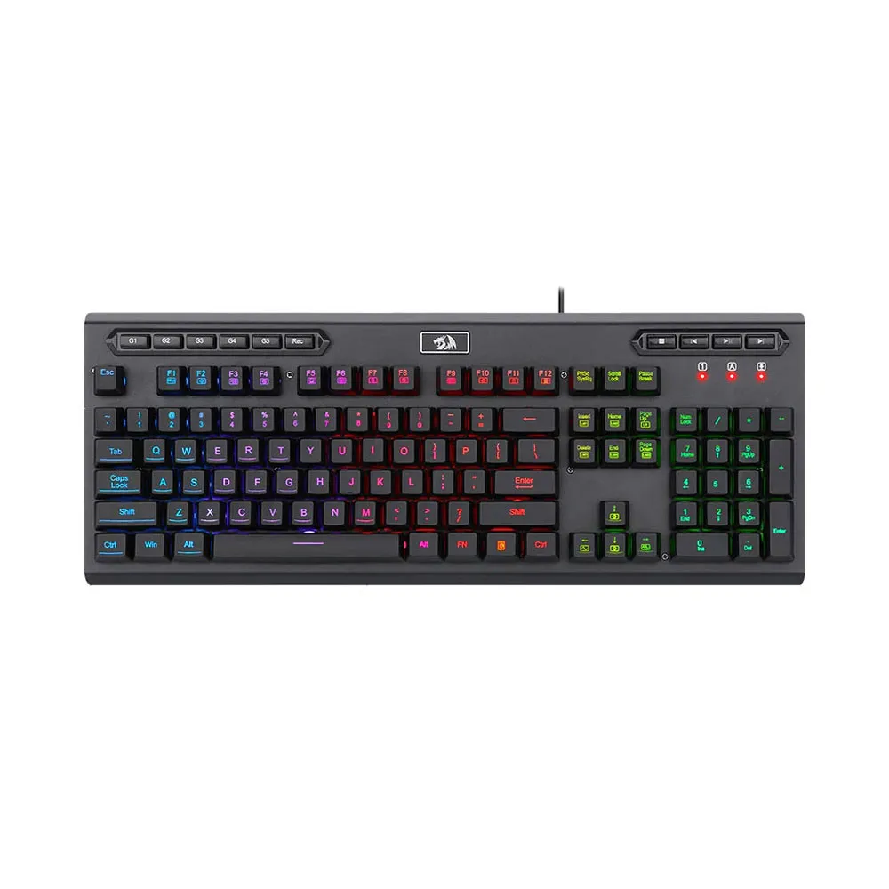 Redragon Aditya K513 Membrane Gaming Keyboard, 104 Keys Full-Size, 6 ...