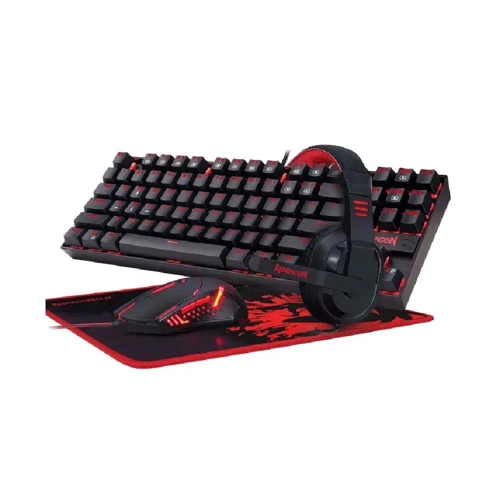 Redragon K552-BB-2 Gaming Keyboard and Mouse, Large Mouse Pad, PC ...