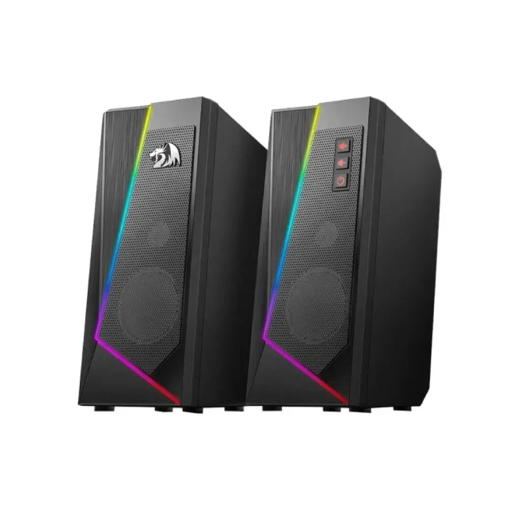 Redragon GS520 Anvil RGB Desktop Speakers, 2.0 Channel PC Computer ...
