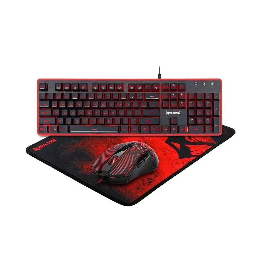 Redragon Gaming Essentials S107 V2 Gaming Keyboard and Mouse Combo ...
