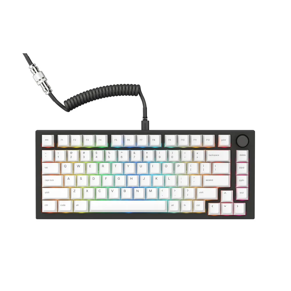 Glorious GMMK Pro 75% USB Gaming Keyboard Fox Linear Switch White ...