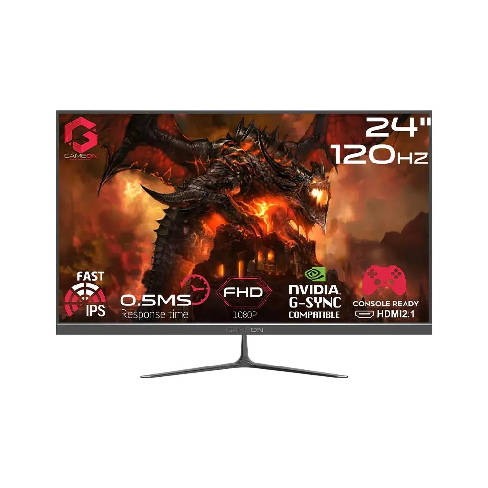 Game On GOES24FHD120IPS 24 Inch FHD IPS 120Hz 0.5ms HDMI 2.1 FreeSync ...