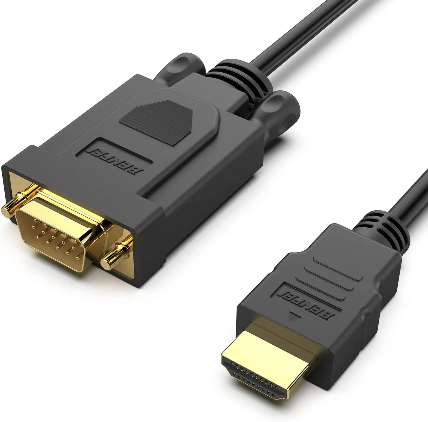 Benfei Gold-Plated HDMI to VGA Cable 1.8M
