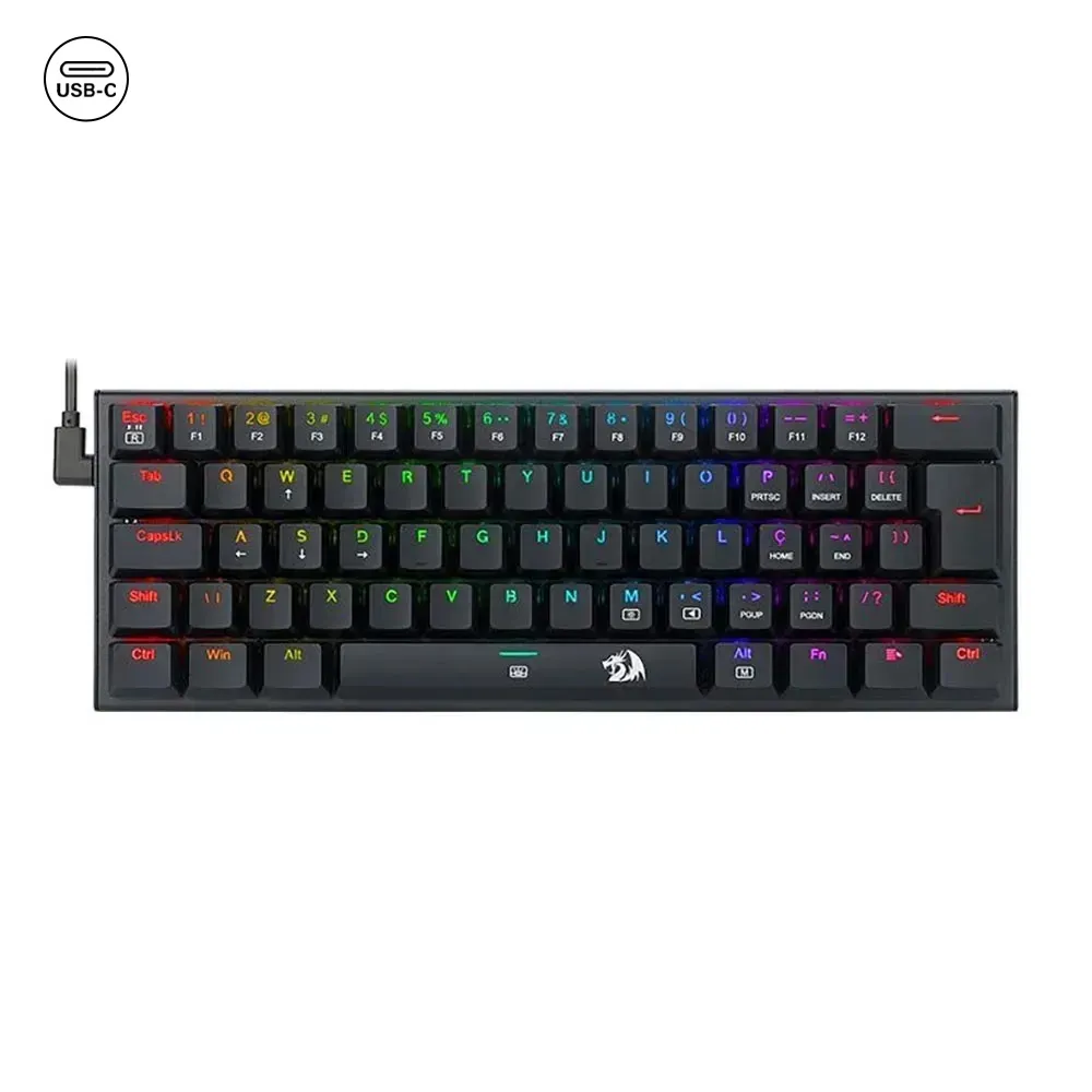 Redragon K614 Anivia 60% Ultra Thin Wired Mechanical Keyboard, Slim ...