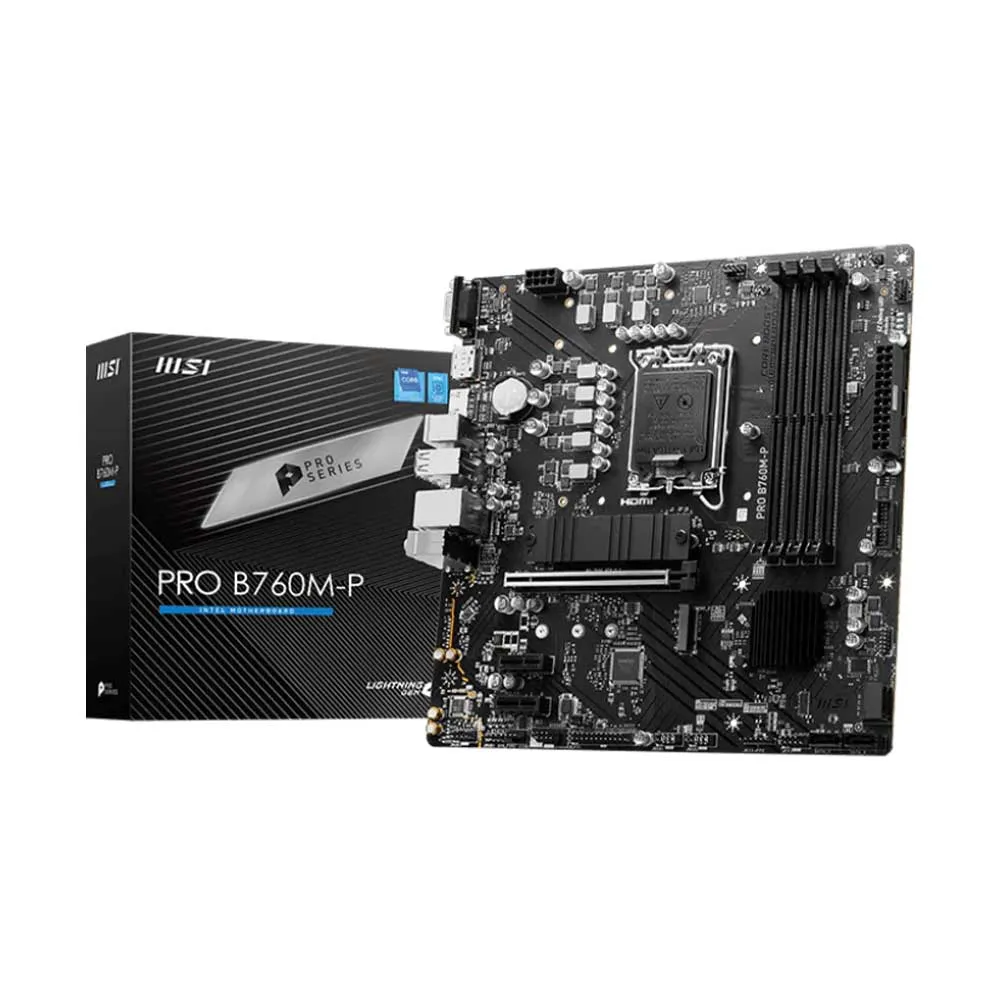 MSI Pro B760M-P Motherboard (Intel Socket 1700/14th, 13th and 12th ...