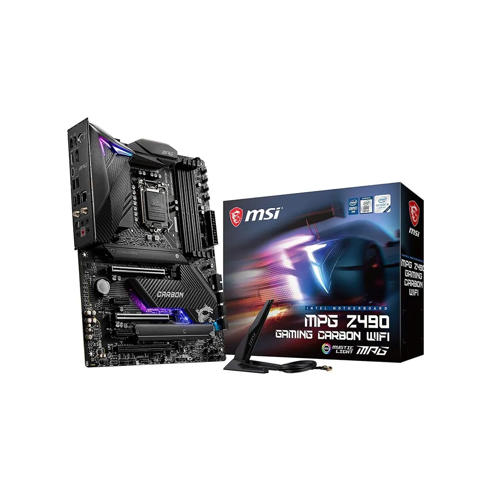 MSI MPG Z490 Gaming Carbon WiFi Gaming Motherboard (ATX, 10th Gen Intel ...