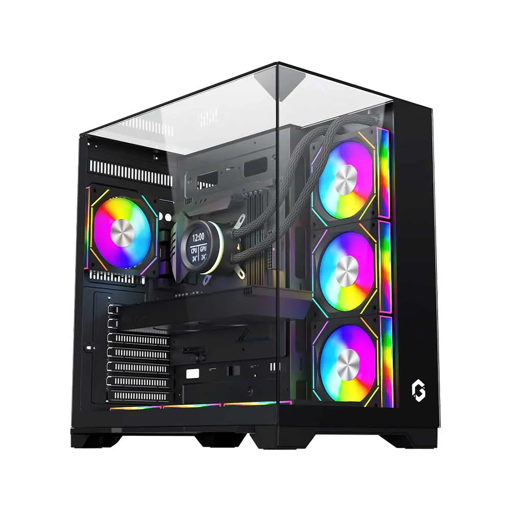 GAMEON Valkyrie I Series Mid Tower Gaming Case - Black