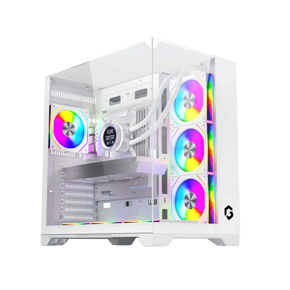 GAMEON Valkyrie I Series Mid Tower Gaming Case - White