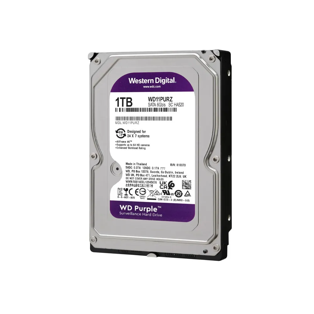 Western Digital - WD 1TB Purple Surveillance Internal Hard Drive