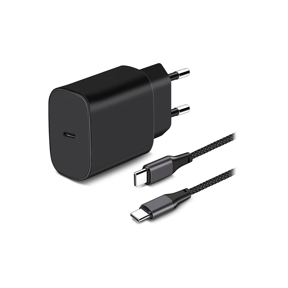 Super Fast Charger Type-C, European Travel Plug Adapter 25W USB-C Wall ...