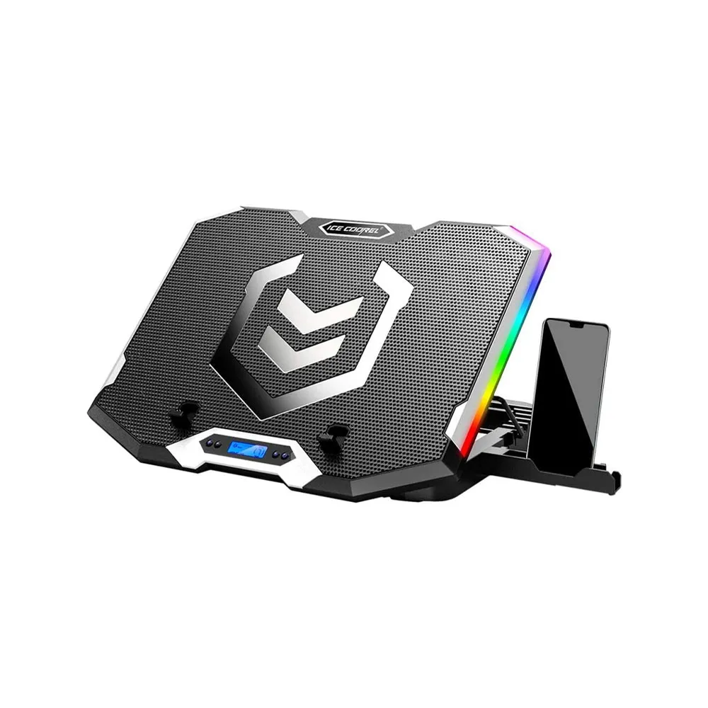 ICE COOREL K10 RGB Gaming Laptop Cooling Pad 15-17.3 Inch, 6 Cooling ...