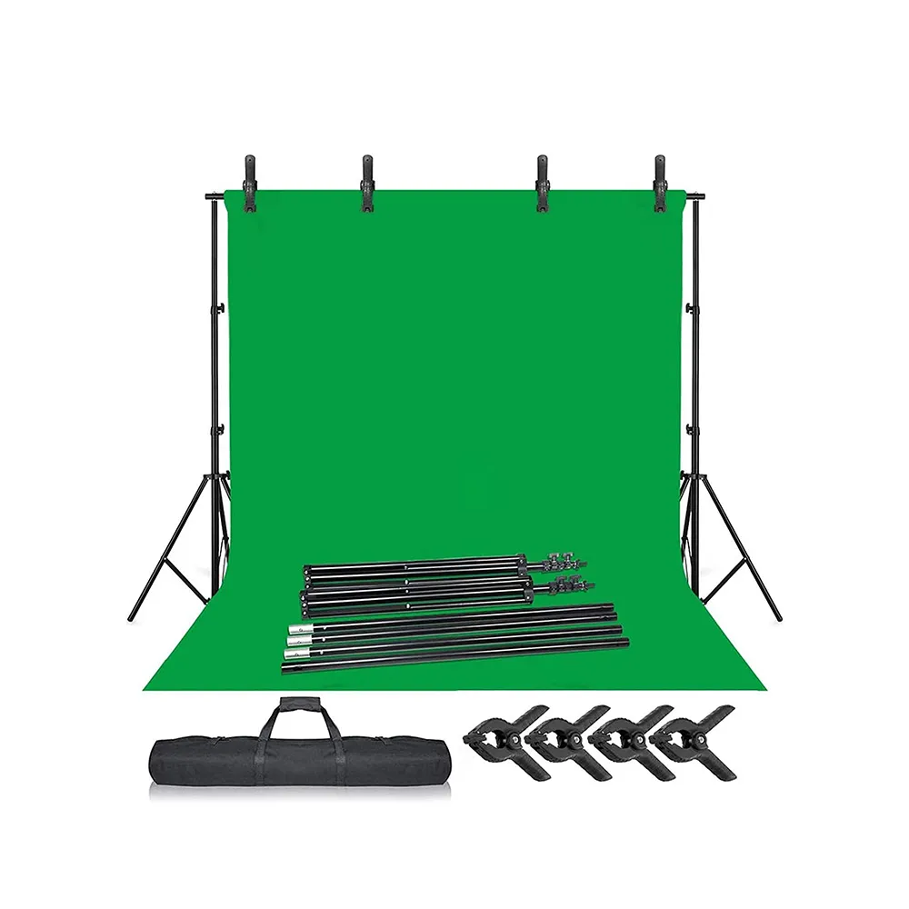 Green Screen Backdrop Background with Stand Kit 2x3M Photography ...
