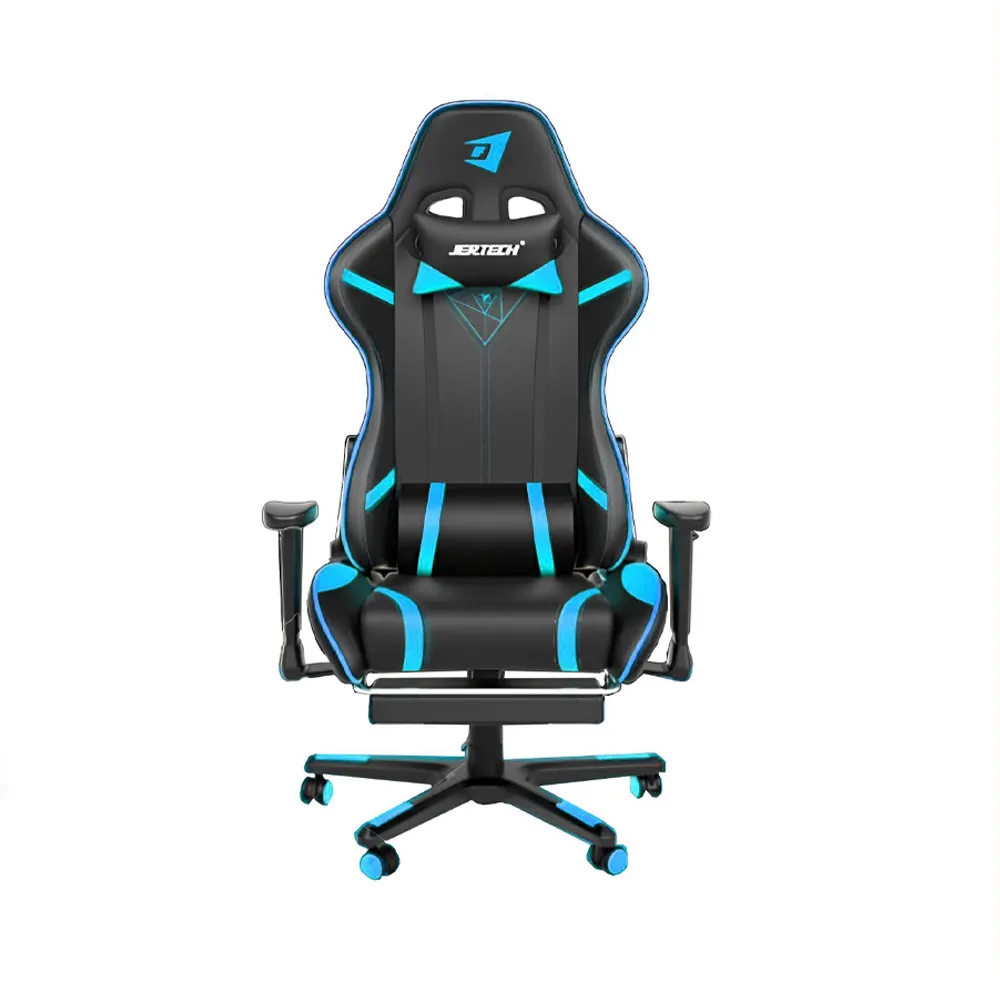 Jertech GR-101 Gaming Chair - Black & Blue