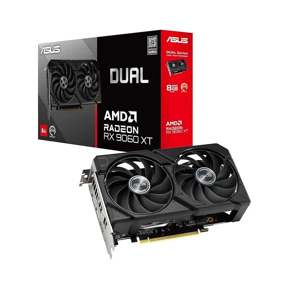 ASUS Dual Radeon™ RX 9060 XT 8GB GDDR6 Graphics Card
